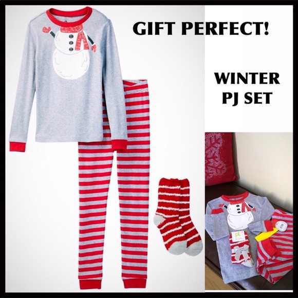 Petit Lem | Pajamas | Snowman Pjs Pajama Slippers Holiday Set | Poshmark